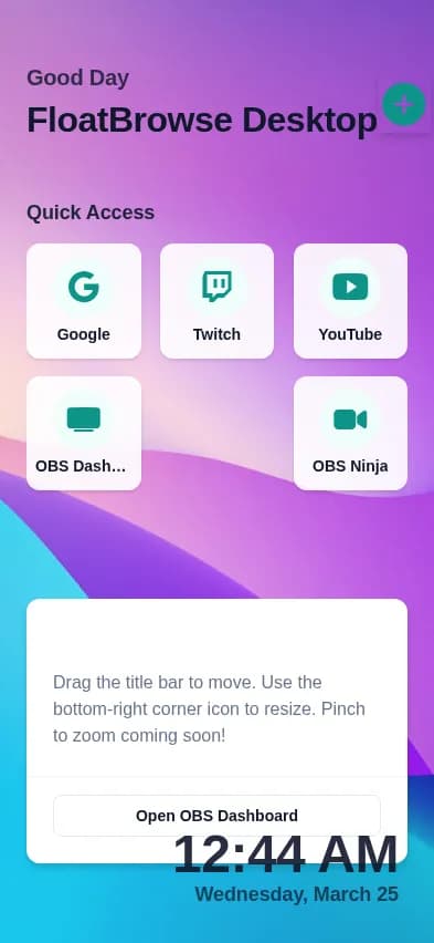 FloatBrowse Android App