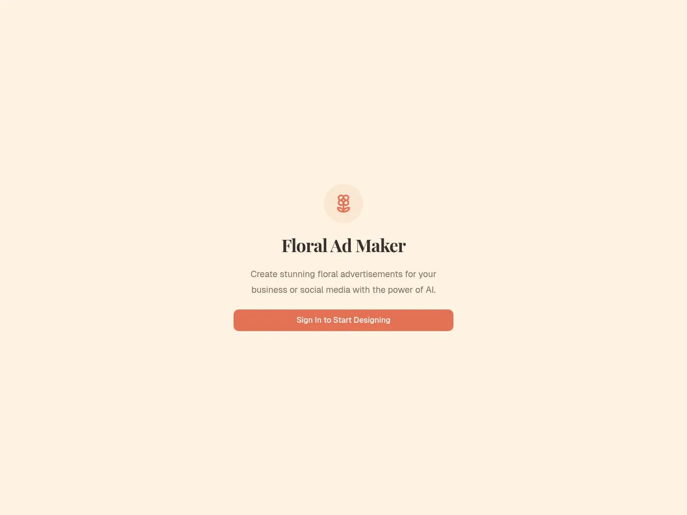 Floral Ad Maker