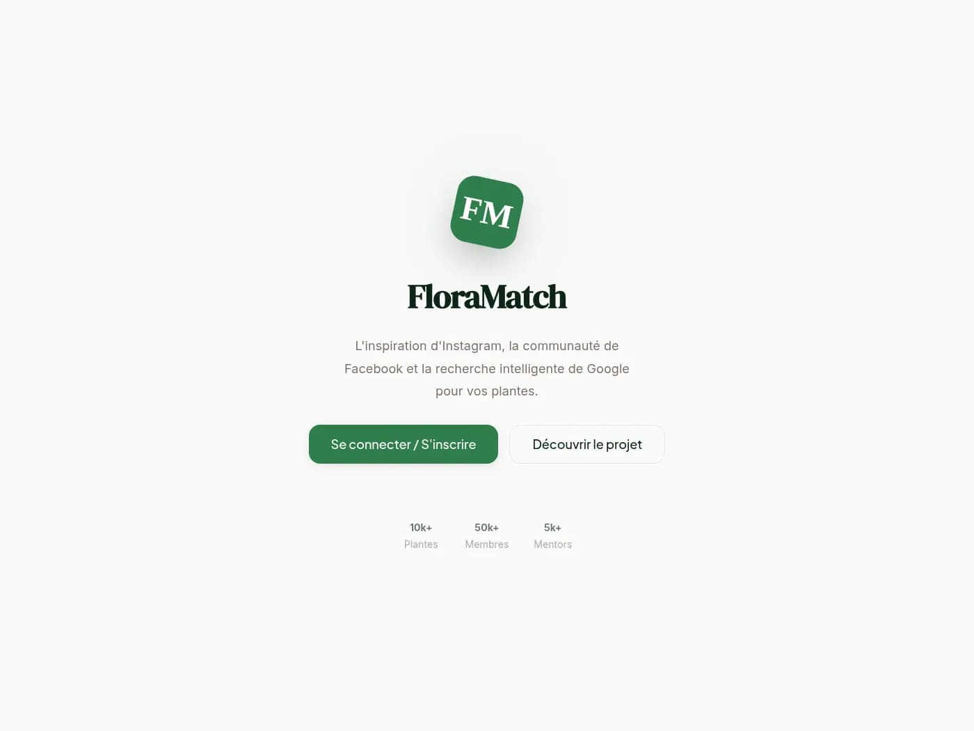 FloraMatch Social Green App