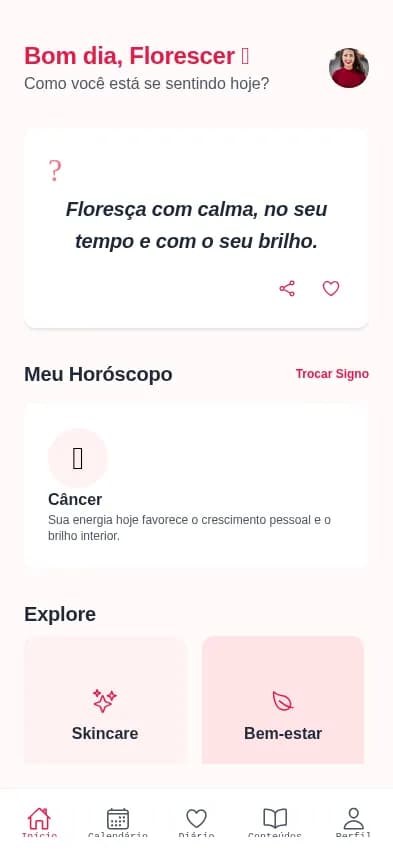 Florescer diário App