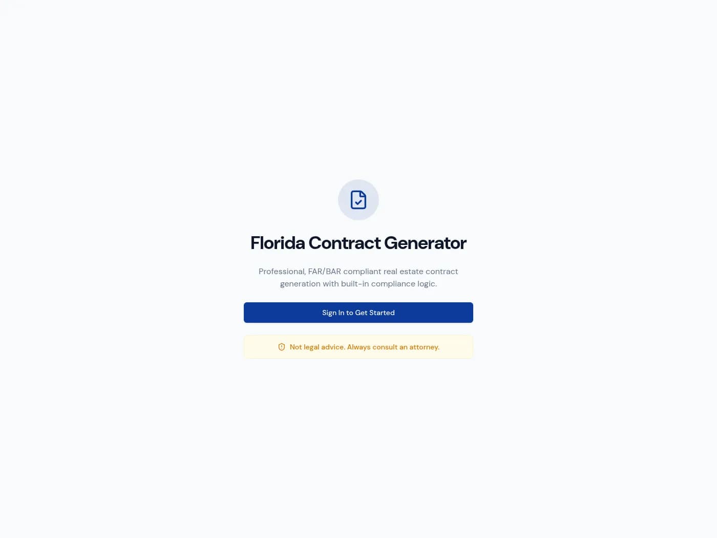 Florida Contract Generator