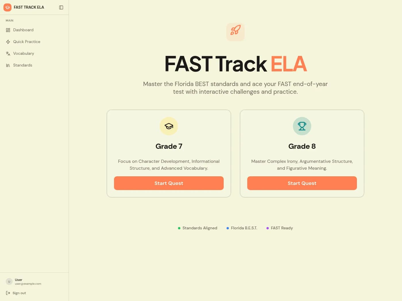 Florida ELA Review Game
