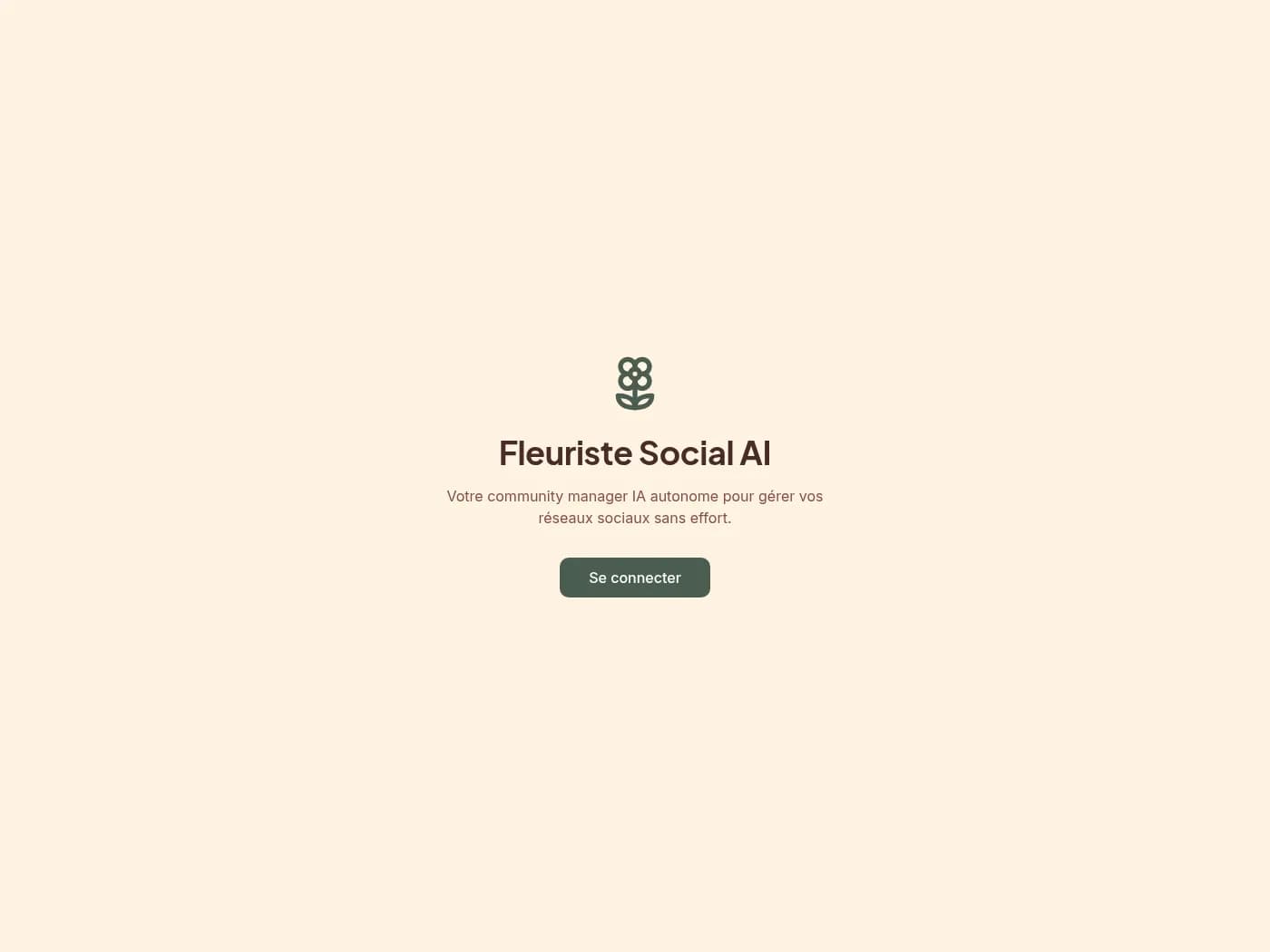 Fleuriste Social AI Agent