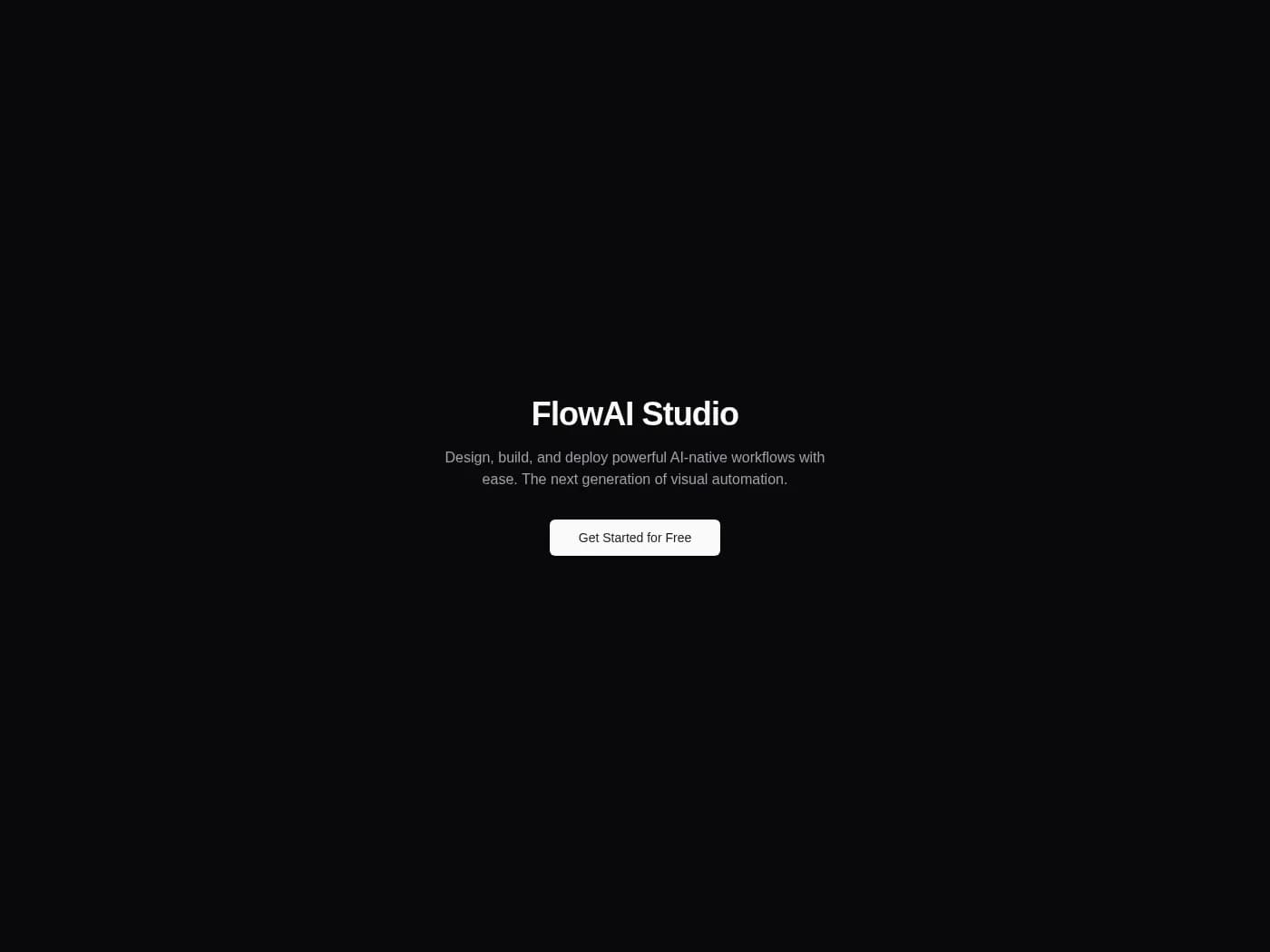FlowAI Studio