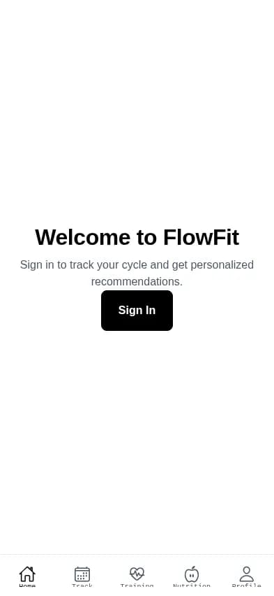 FlowFit Cycle Tracker