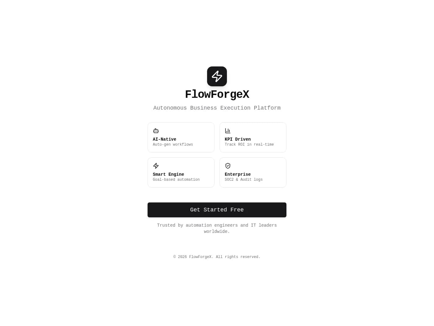 FlowForgeX Automation Platform