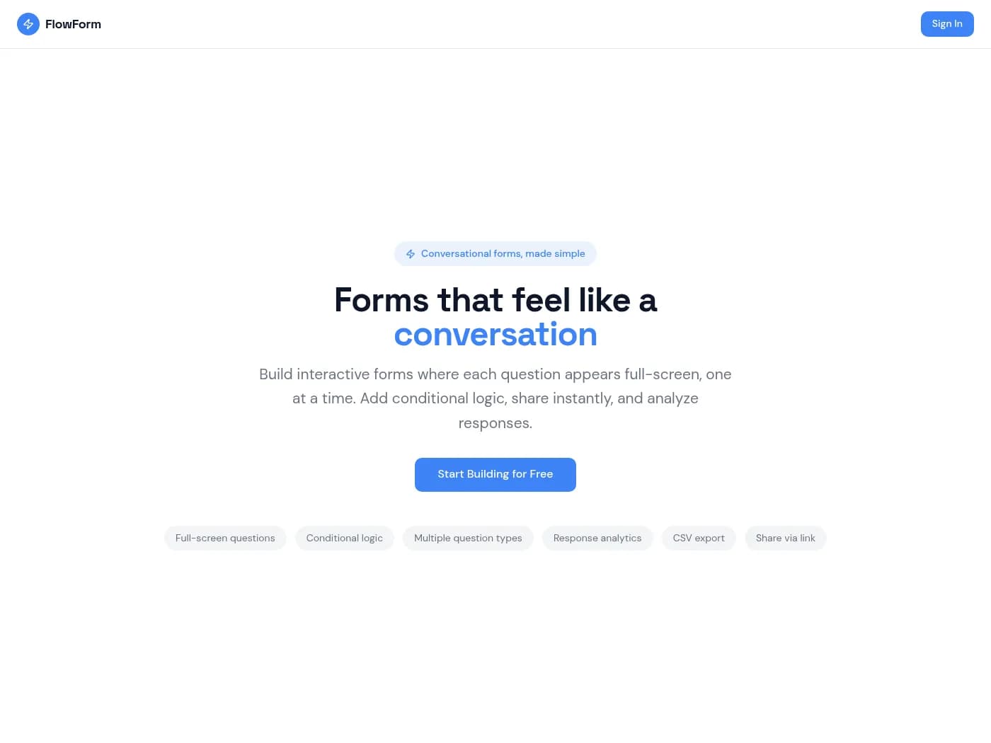 FlowForm Builder