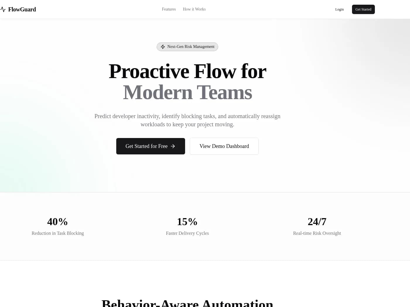 FlowGuard Dashboard