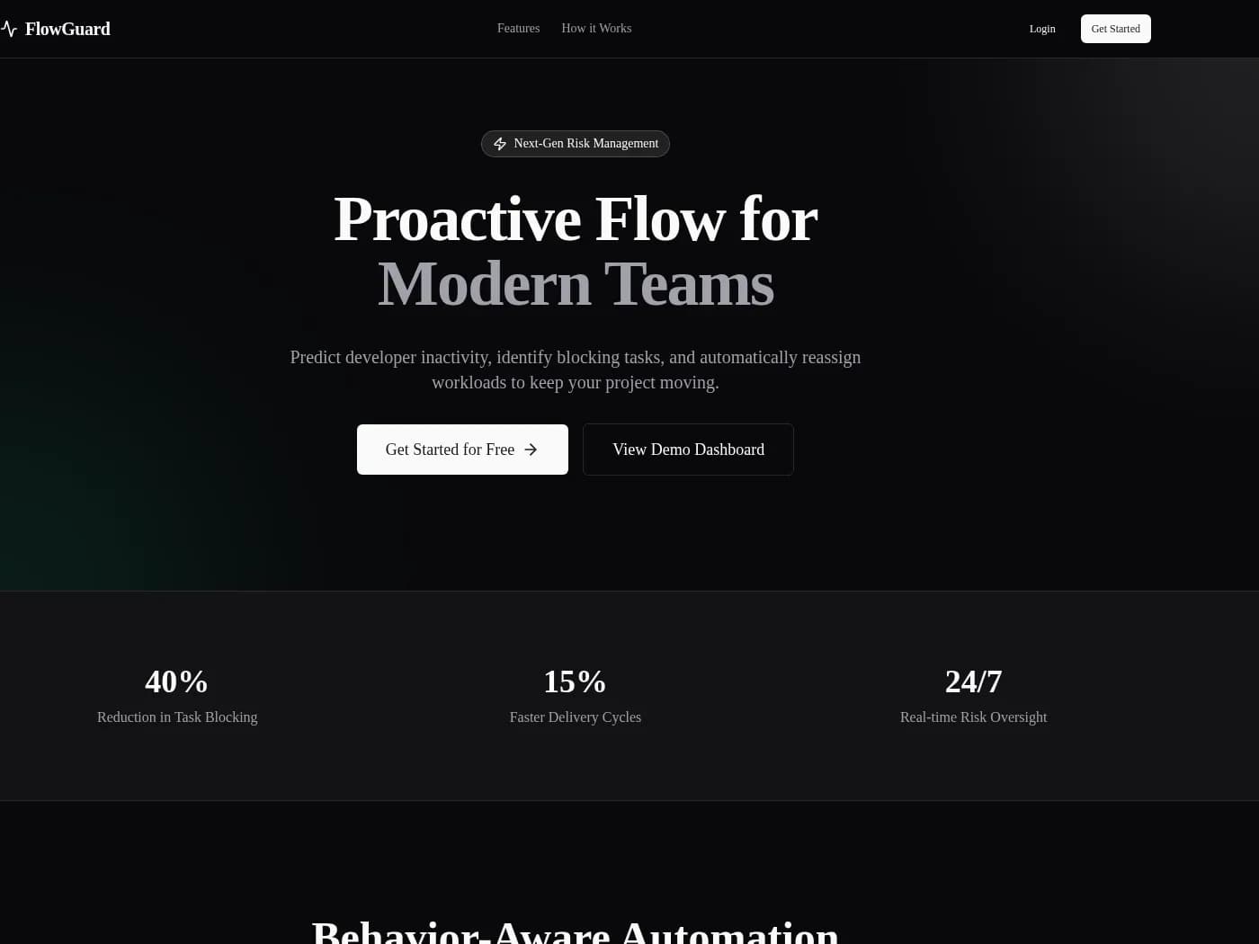 FlowGuard Dashboard