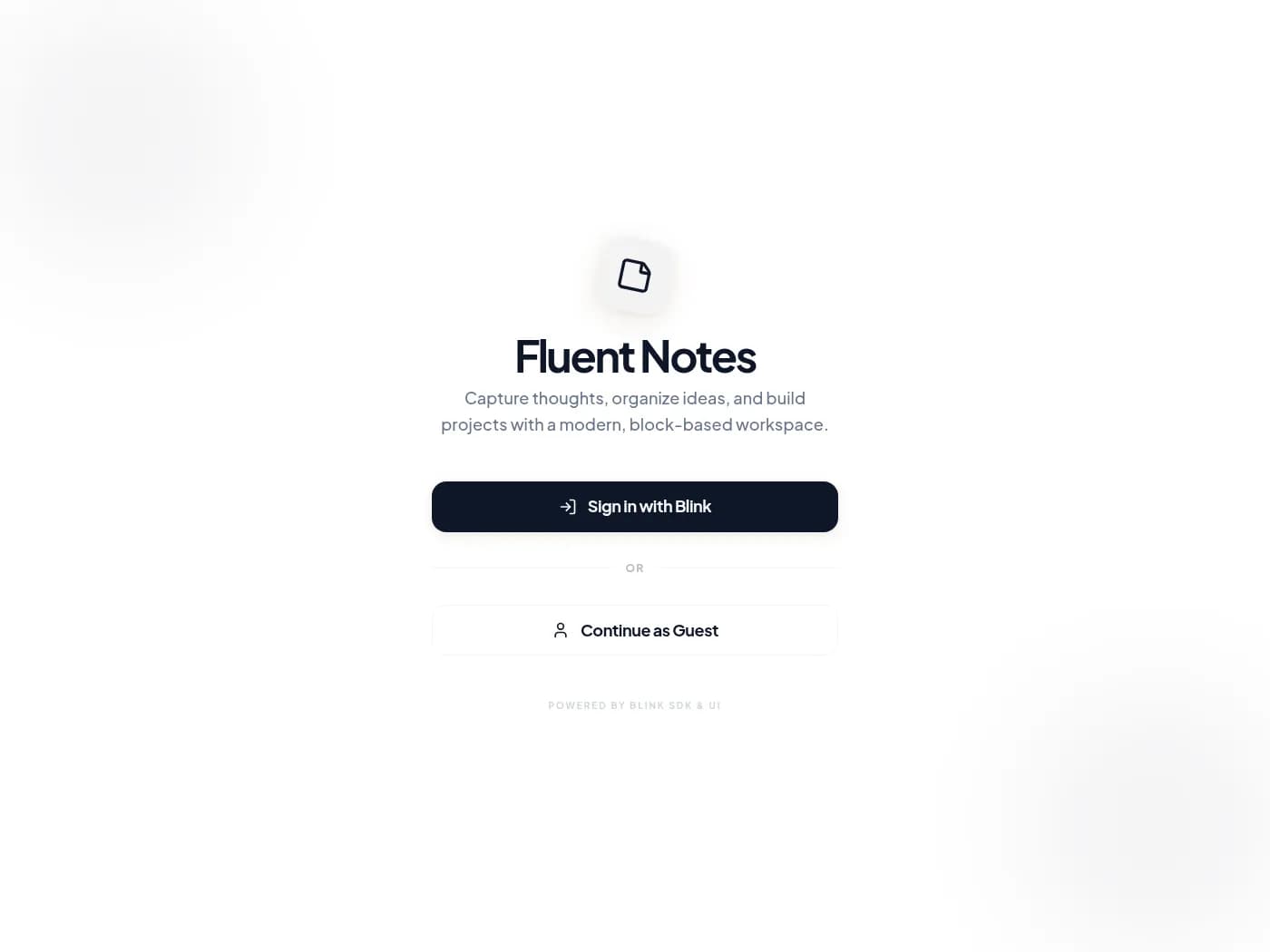 Fluent Notes