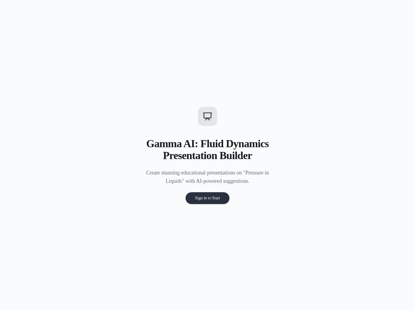 Fluid Pressure Slides