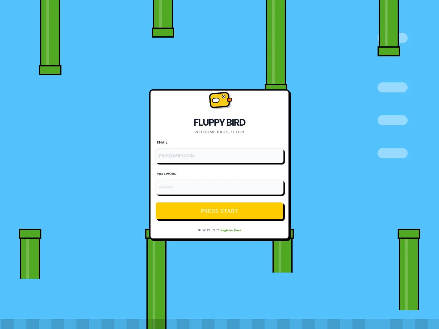 Fluppy Bird Login