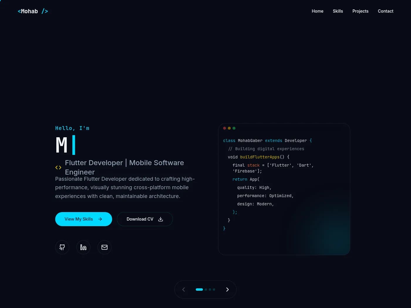 Flutter Dev Portfolio