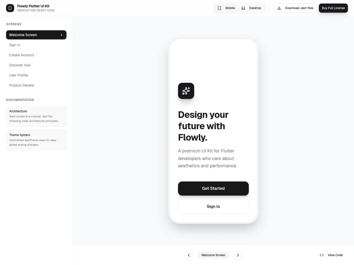 Flowly Flutter UI Kit