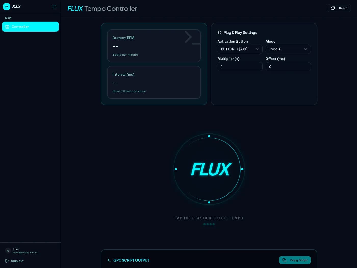 FLUX Tempo Controller