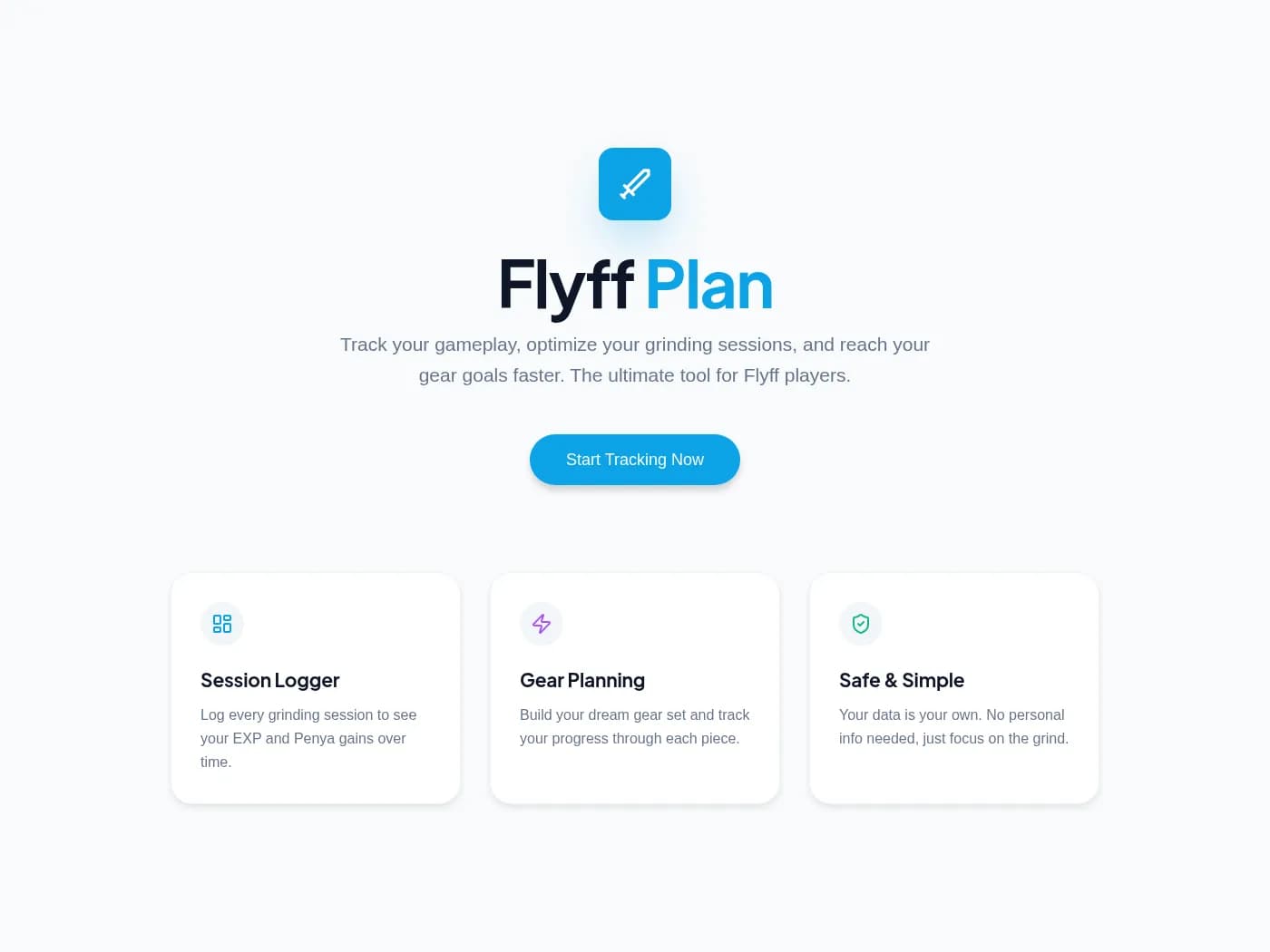 Flyff Game Plan Tracker