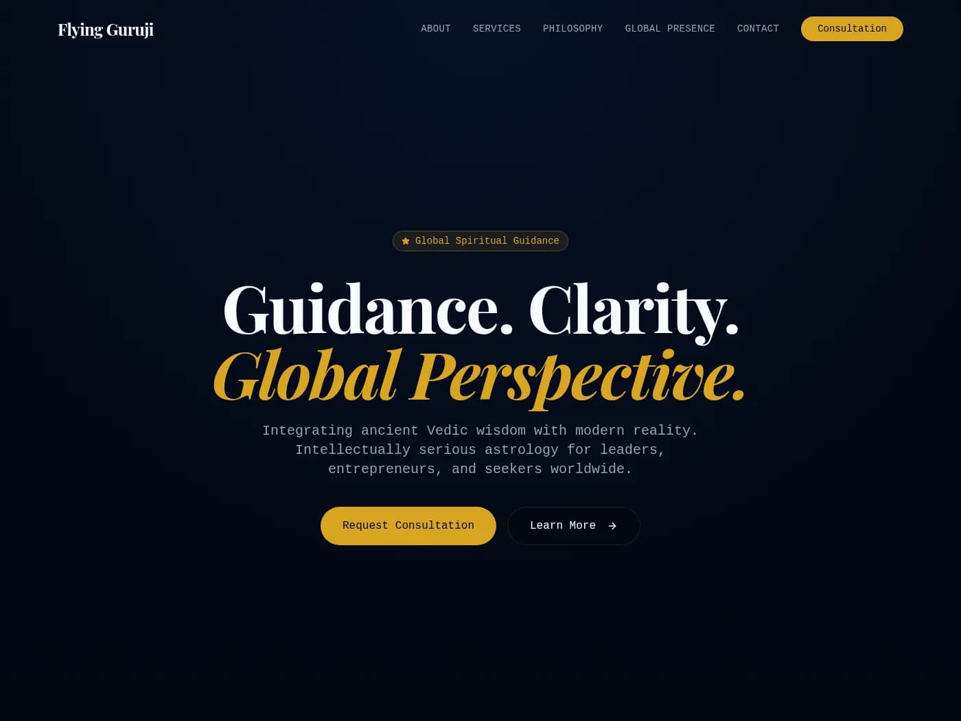 Flying Guruji Web Presence