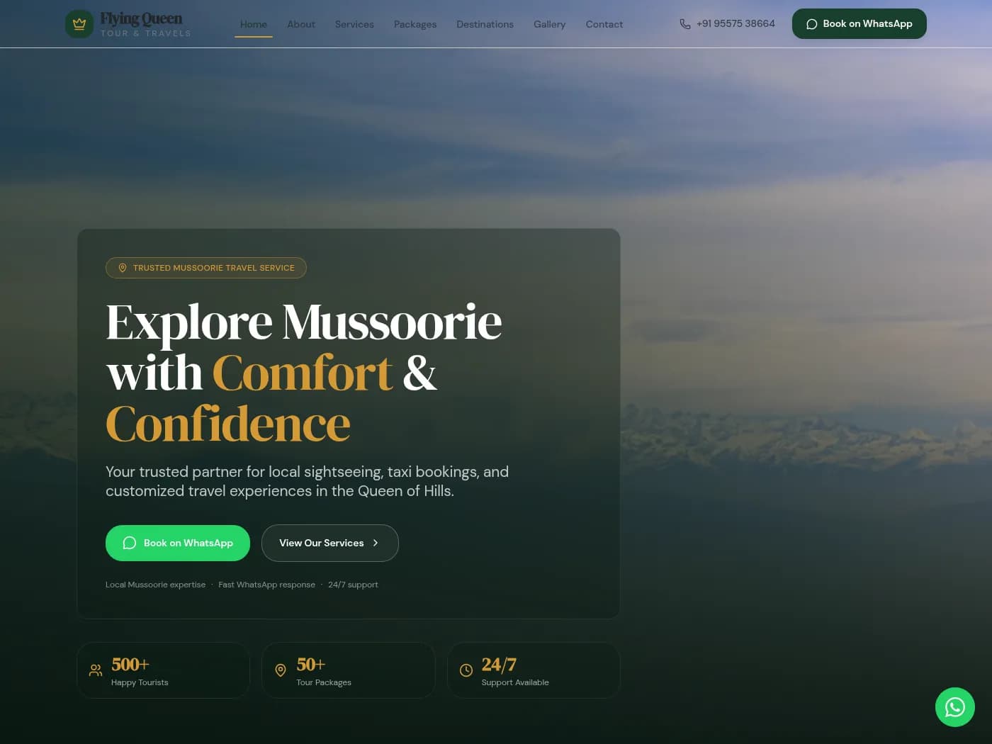 Flying Queen Travel Site