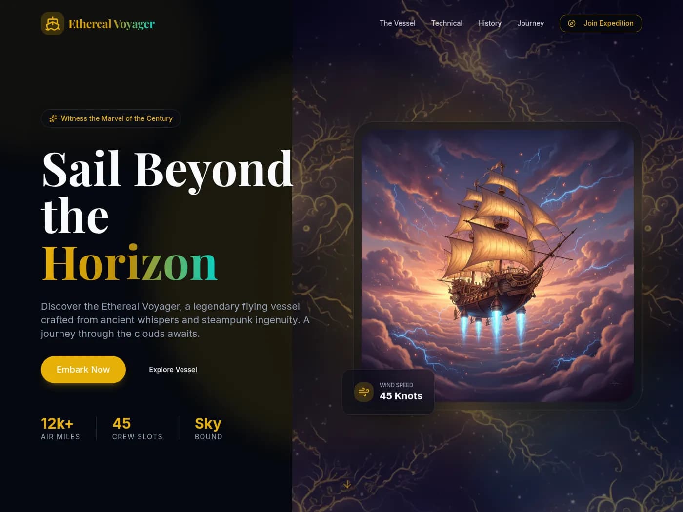 Flying Ship Website