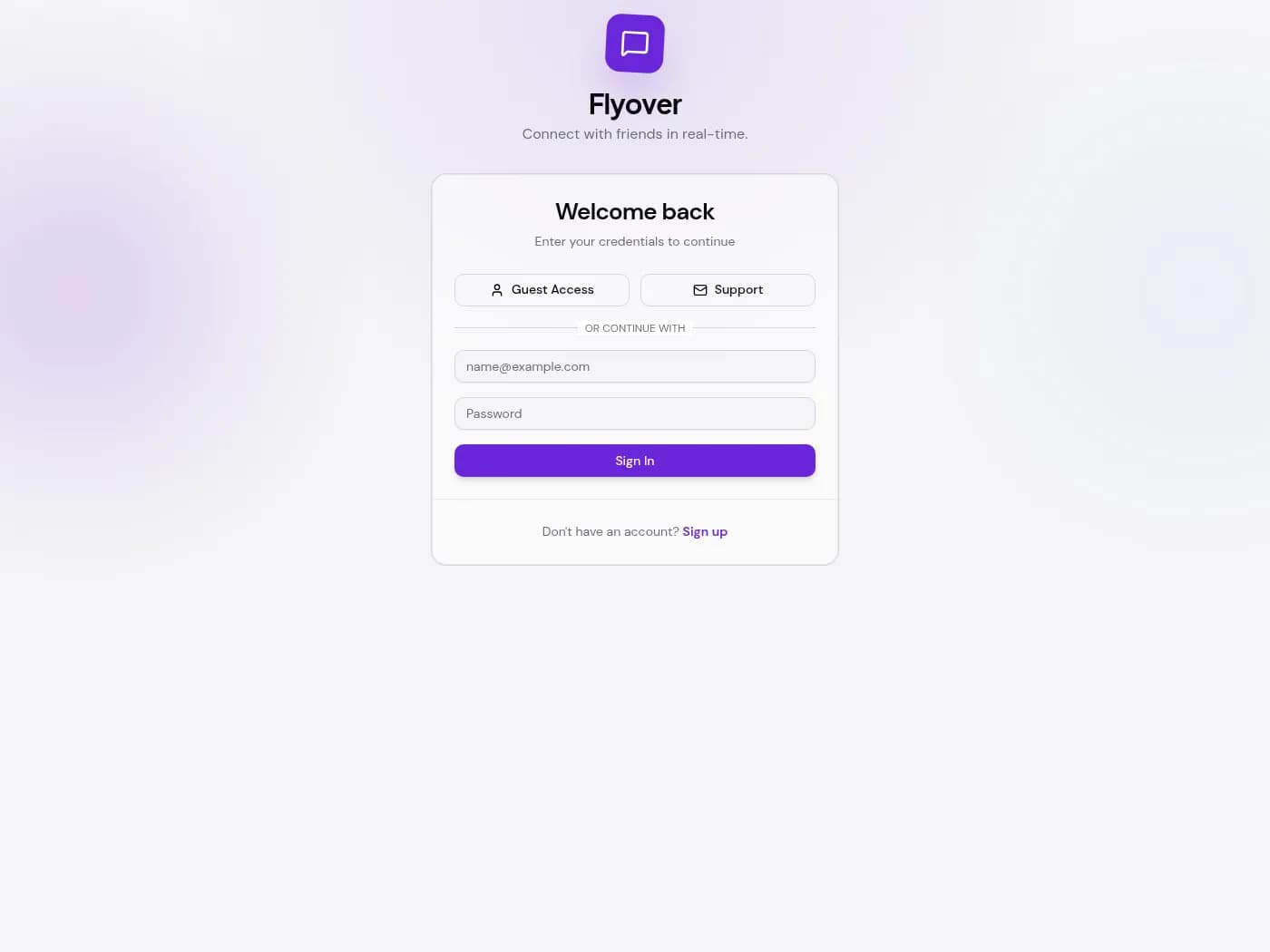 Flyover Messaging App