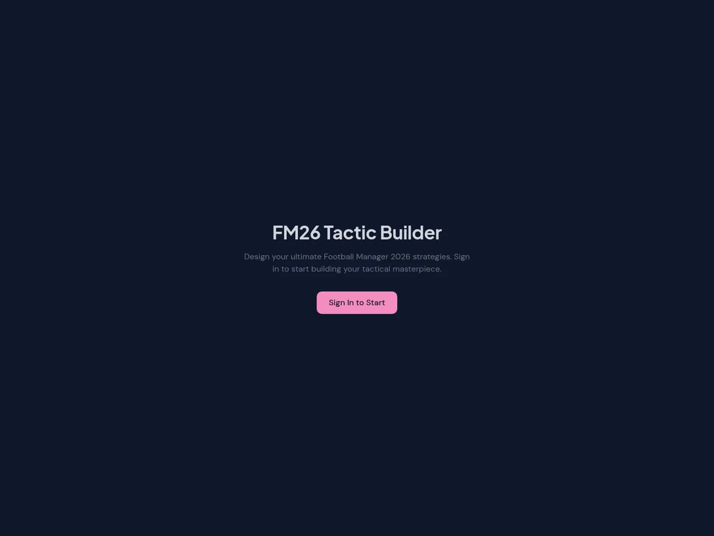 FM26 Tactic Builder