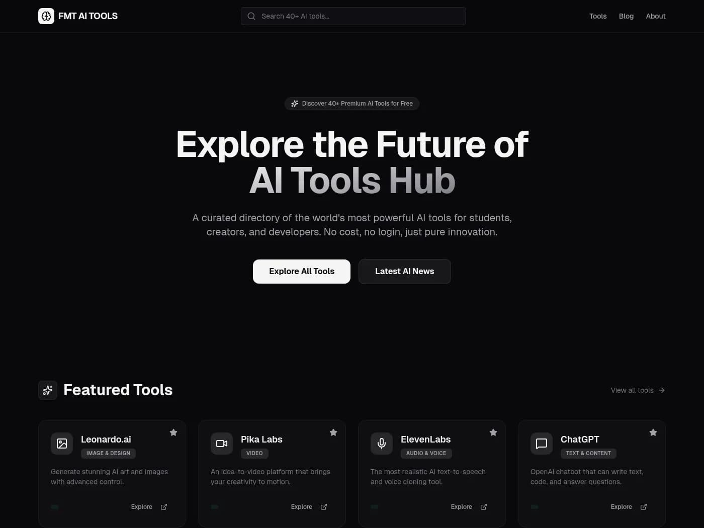 FMT AI Tools Hub