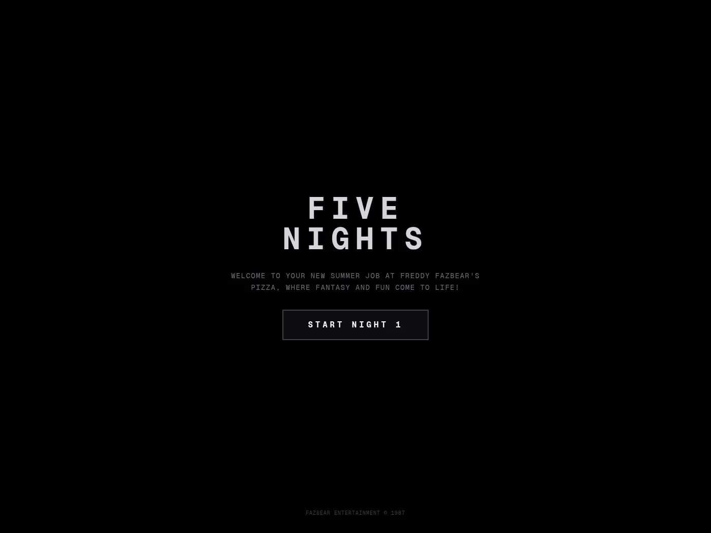 FNAF 3D Experience