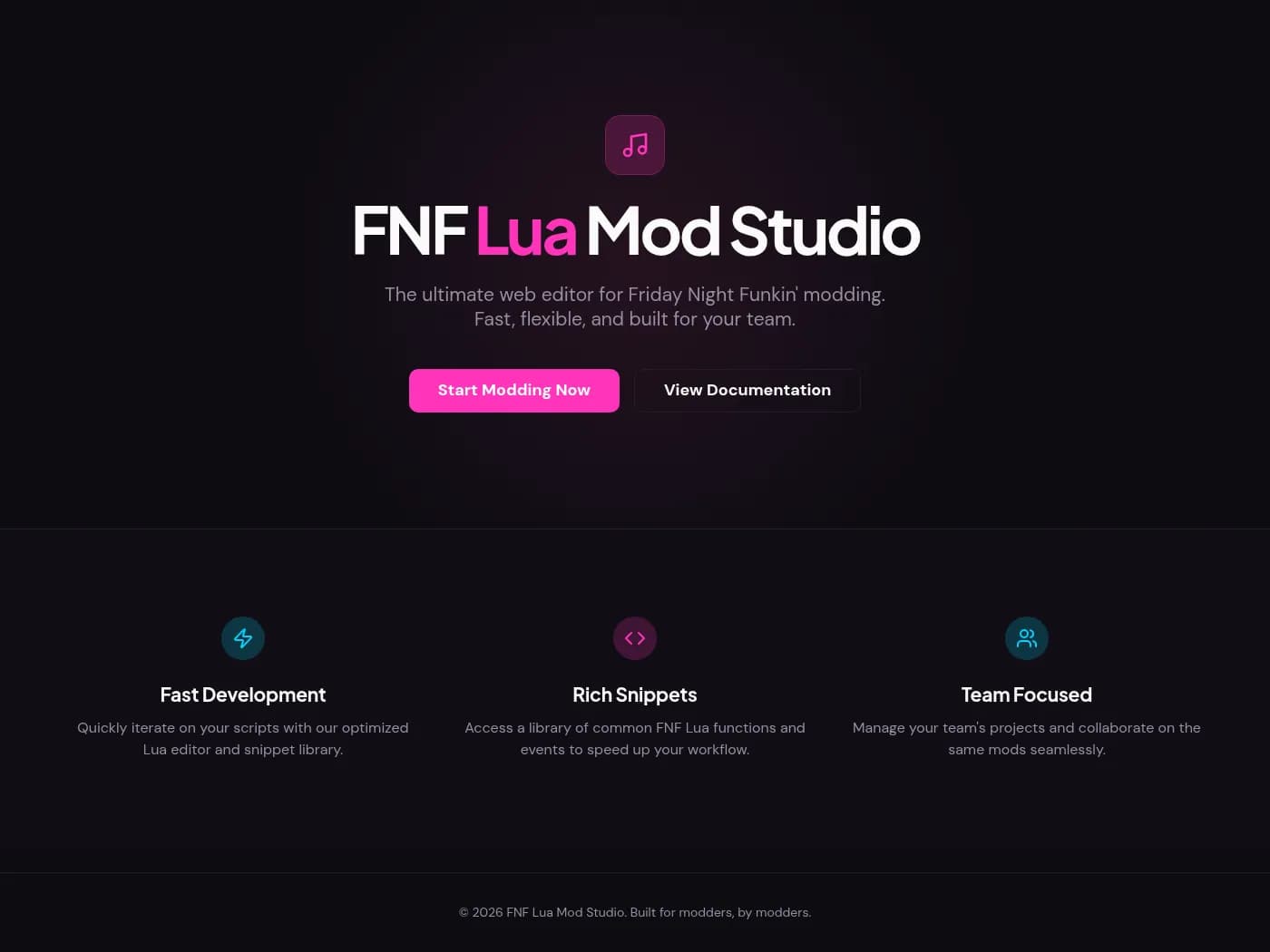 FNF Lua Mod Studio