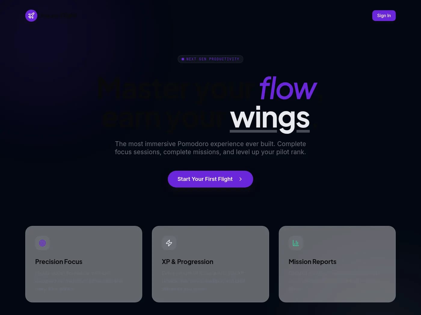 Focus Flight Web
