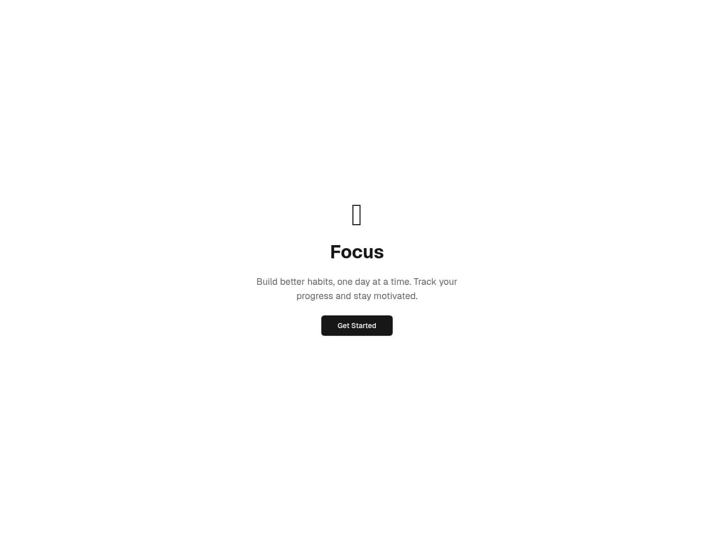 Focus Habit Tracker