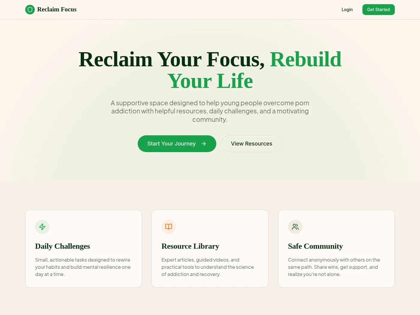 Reclaim Focus Hub