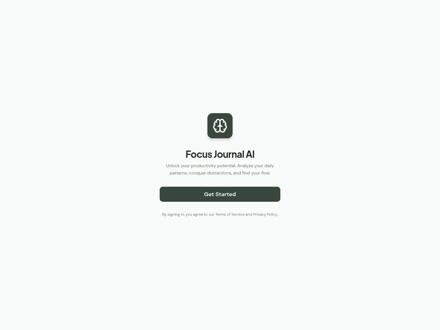 Focus Journal AI