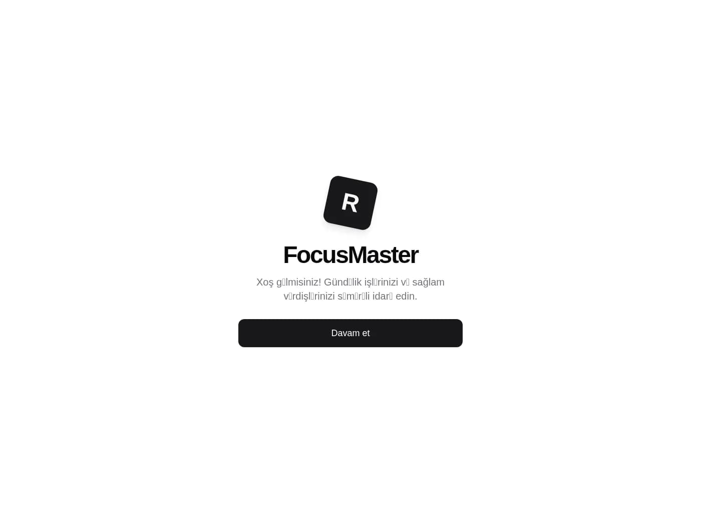 FocusMaster App