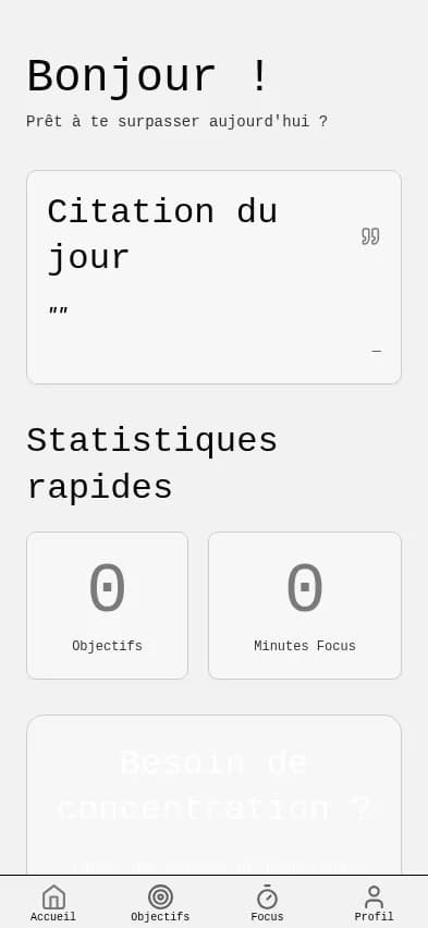 Focus & Thrive App