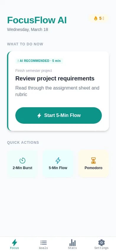FocusFlow AI