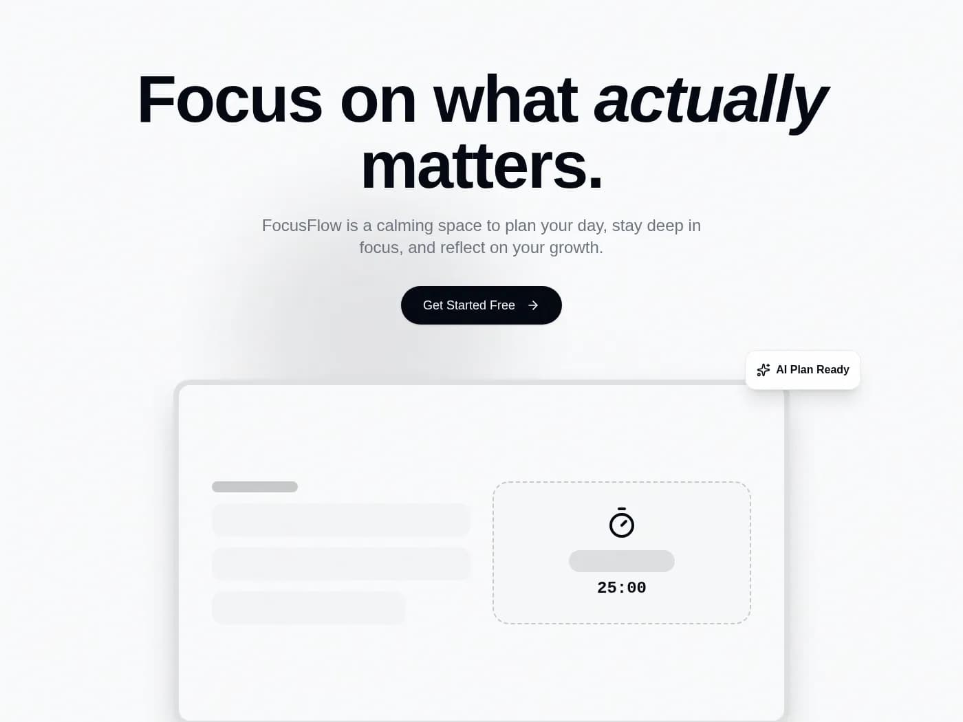 FocusFlow Daily Planner