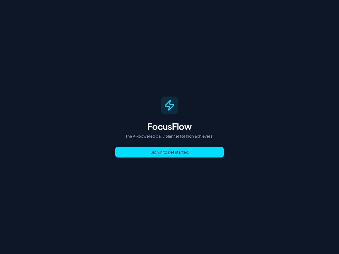 FocusFlow Daily Planner