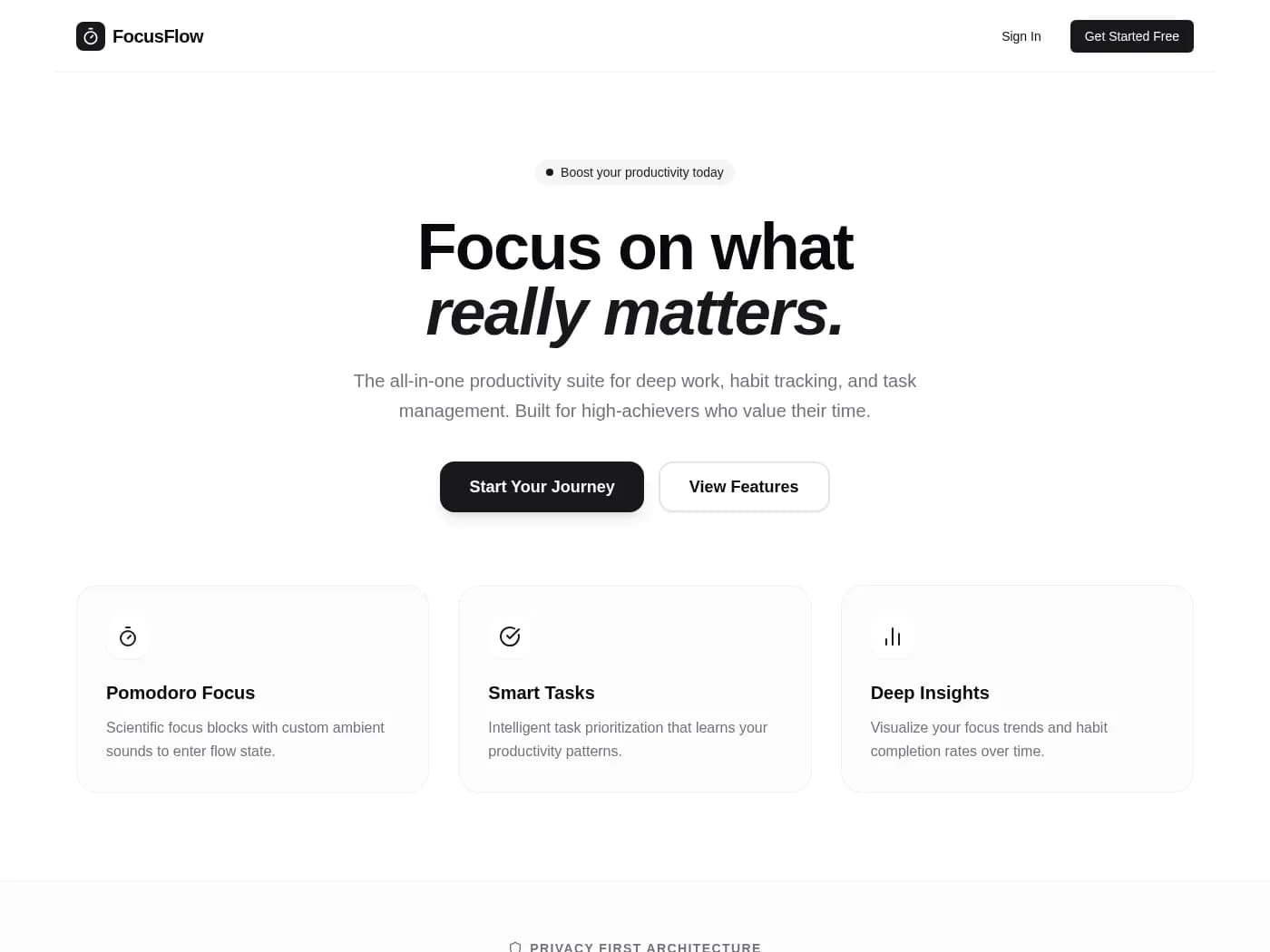 FocusFlow Productivity Suite