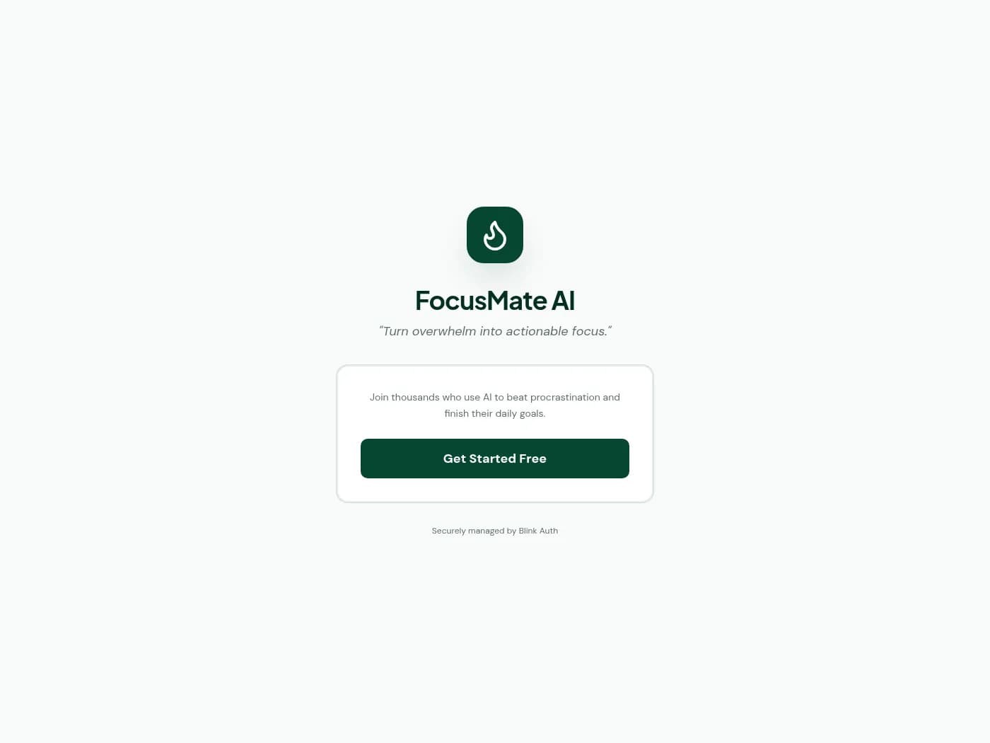 FocusMate AI