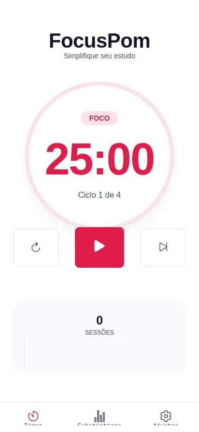 FocusPom Minimal Timer
