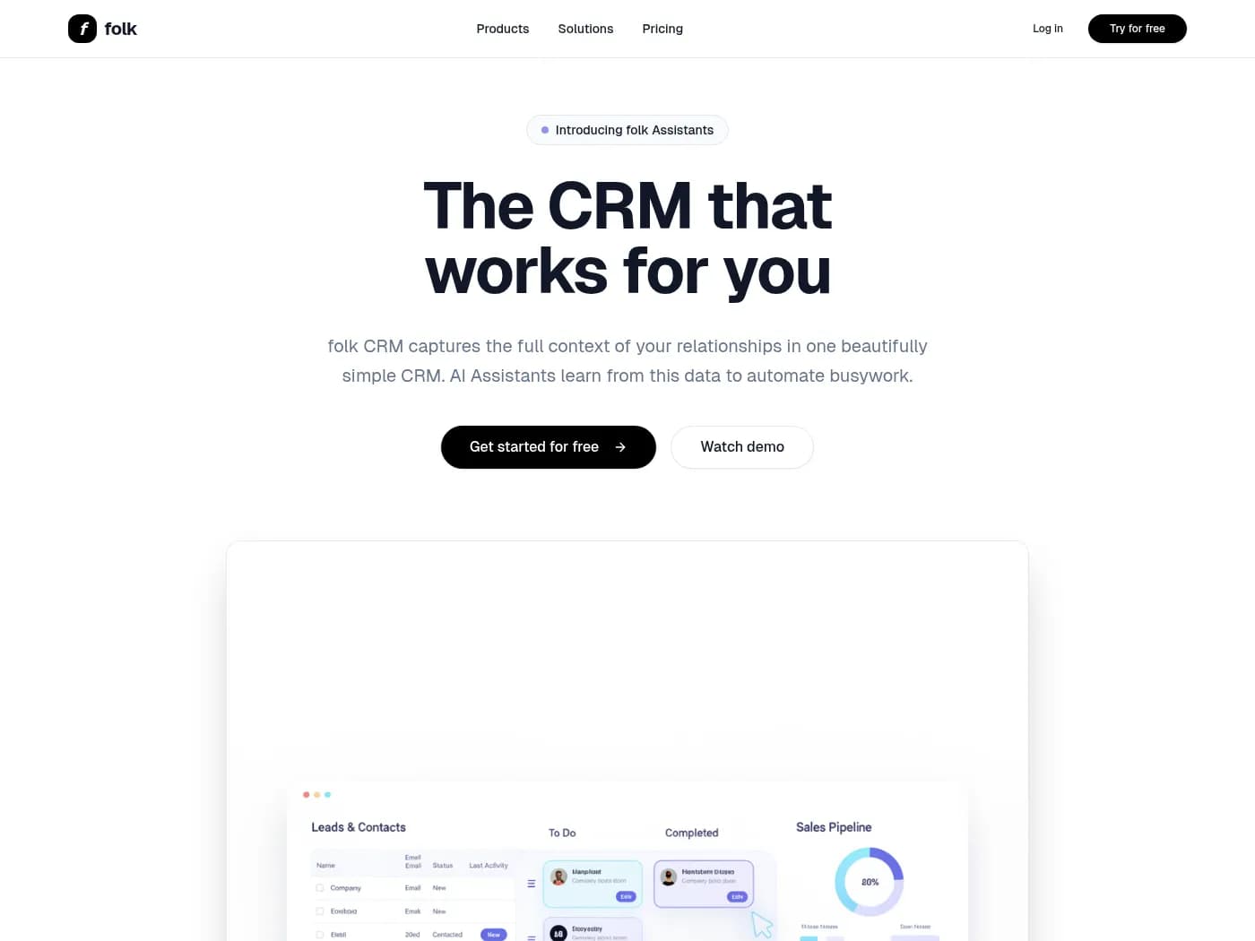 Folk CRM Clone