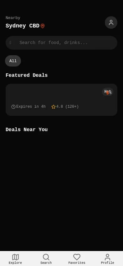 Local Food Deal Radar
