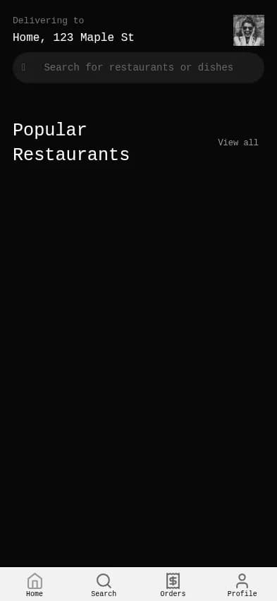 QuickEats Delivery App