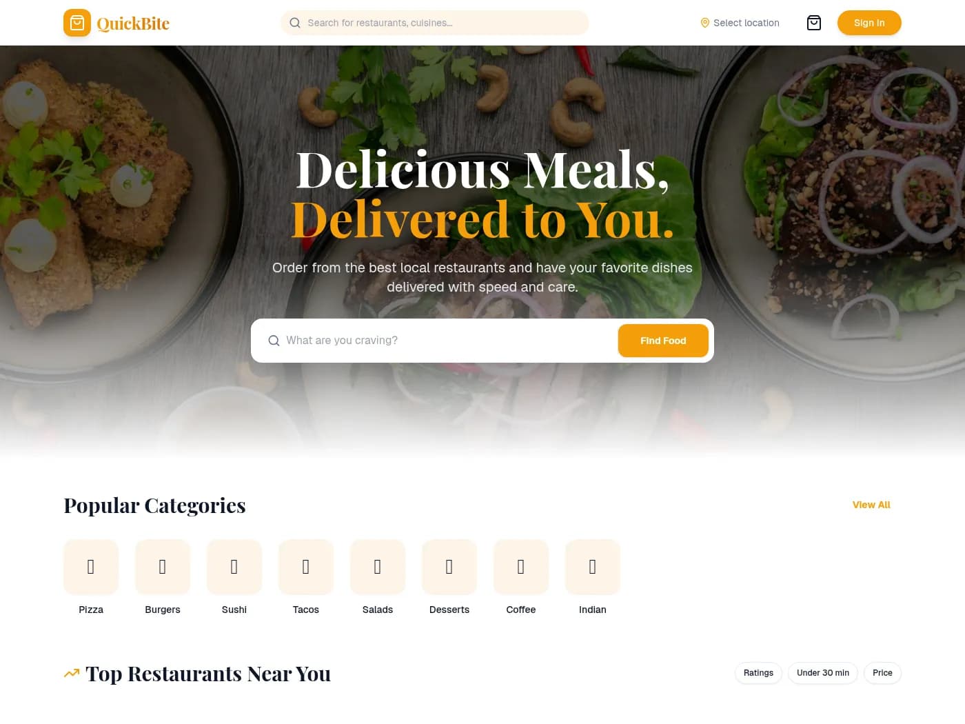 QuickBite Restaurants