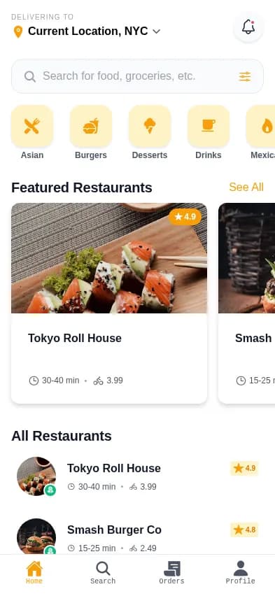 QuickBite Delivery App