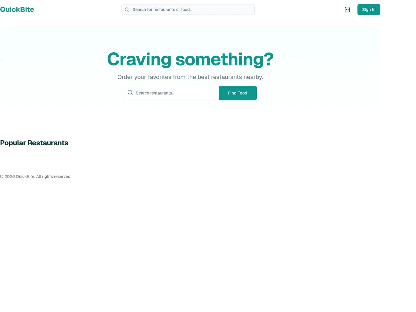 QuickBite Food Delivery