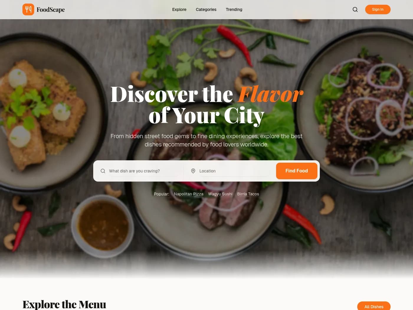 Food Finder Web