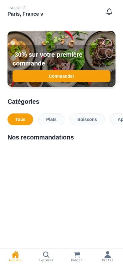 Snacky Delivery App