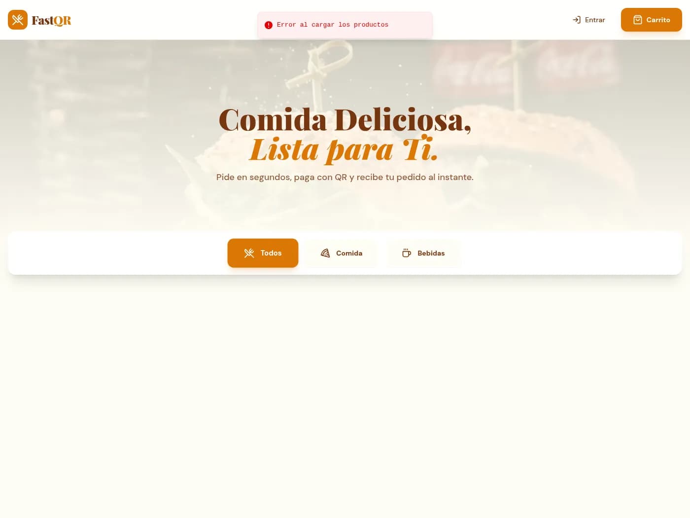 Fast Food QR Orders