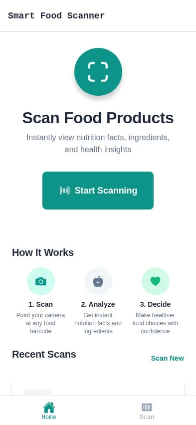 Smart Food Scanner